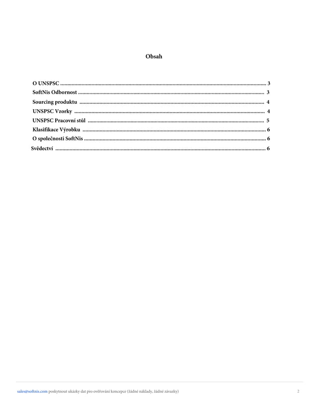Czech unspsc product_service_classification_process_samples | PDF