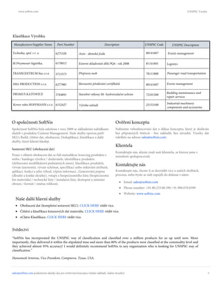 Czech unspsc product_service_classification_process_samples | PDF