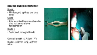 Czerny's retractor - parts, uses , surgery | PPTX