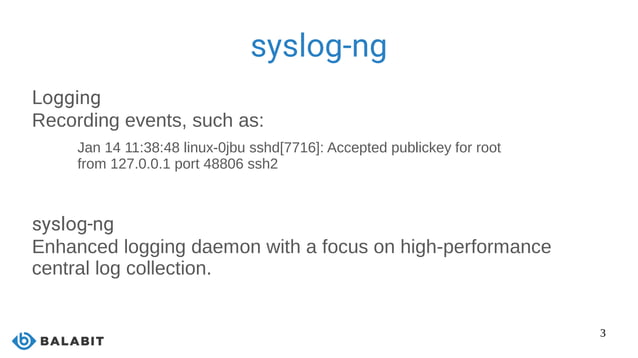 Scaling Your Logging Infrastructure With Syslog-NG | PPT