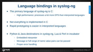 SCaLE 2016 - syslog-ng: From Raw Data to Big Data | PPT