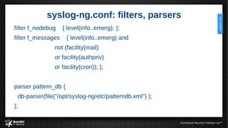SCaLE 2016 - syslog-ng: From Raw Data to Big Data | PPT