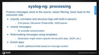 SCaLE 2016 - syslog-ng: From Raw Data to Big Data | PPT