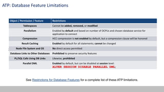 Autonomous Transaction Processing (ATP): In Heavy Traffic, Why Drive Stick? | PPT