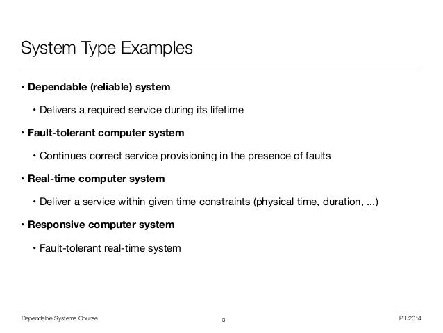Dependable Systems -Dependability Threats (2/16)