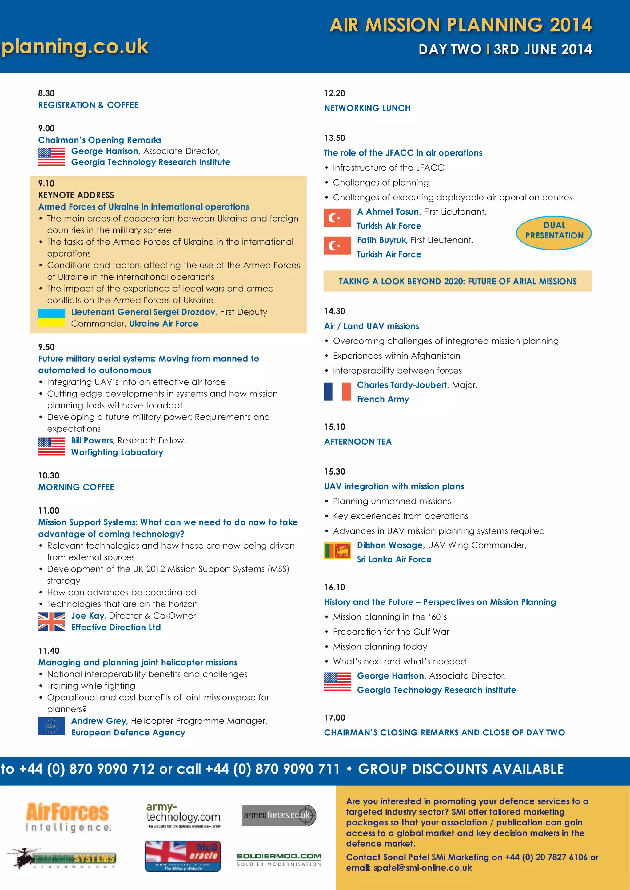 SMi Group's 5th annual Air Mission Planning conference | PDF