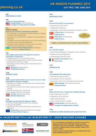 SMi Group's 5th annual Air Mission Planning conference | PDF