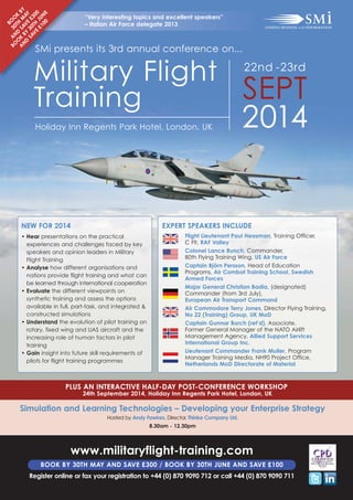 SMi Group's Military Flight Training 2014 conference | PDF