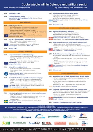 SMi Group's 4th annual Social Media within the Defence & Military ...