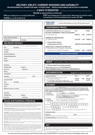 SMi Group's 15th annual Military Airlift Current Missions and ...