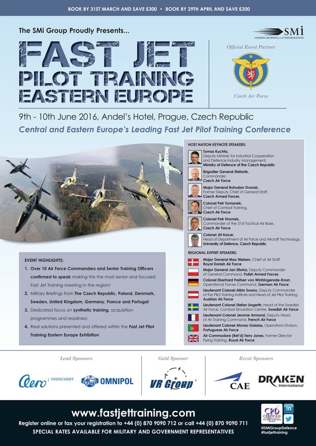 SMi Group's Fast Jet Pilot Training Eastern Europe 2016 | PDF