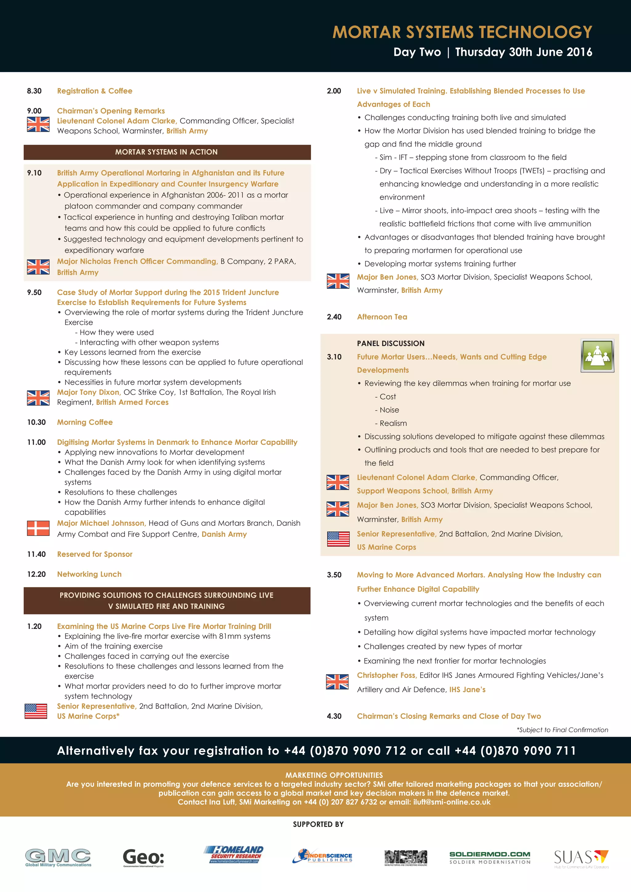 SMIs Mortar systems Technology, 29/30th June 2016 | PDF