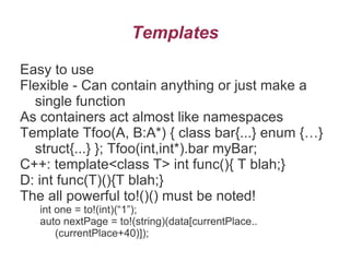 The D Programming Language - Why I love it! | ODP