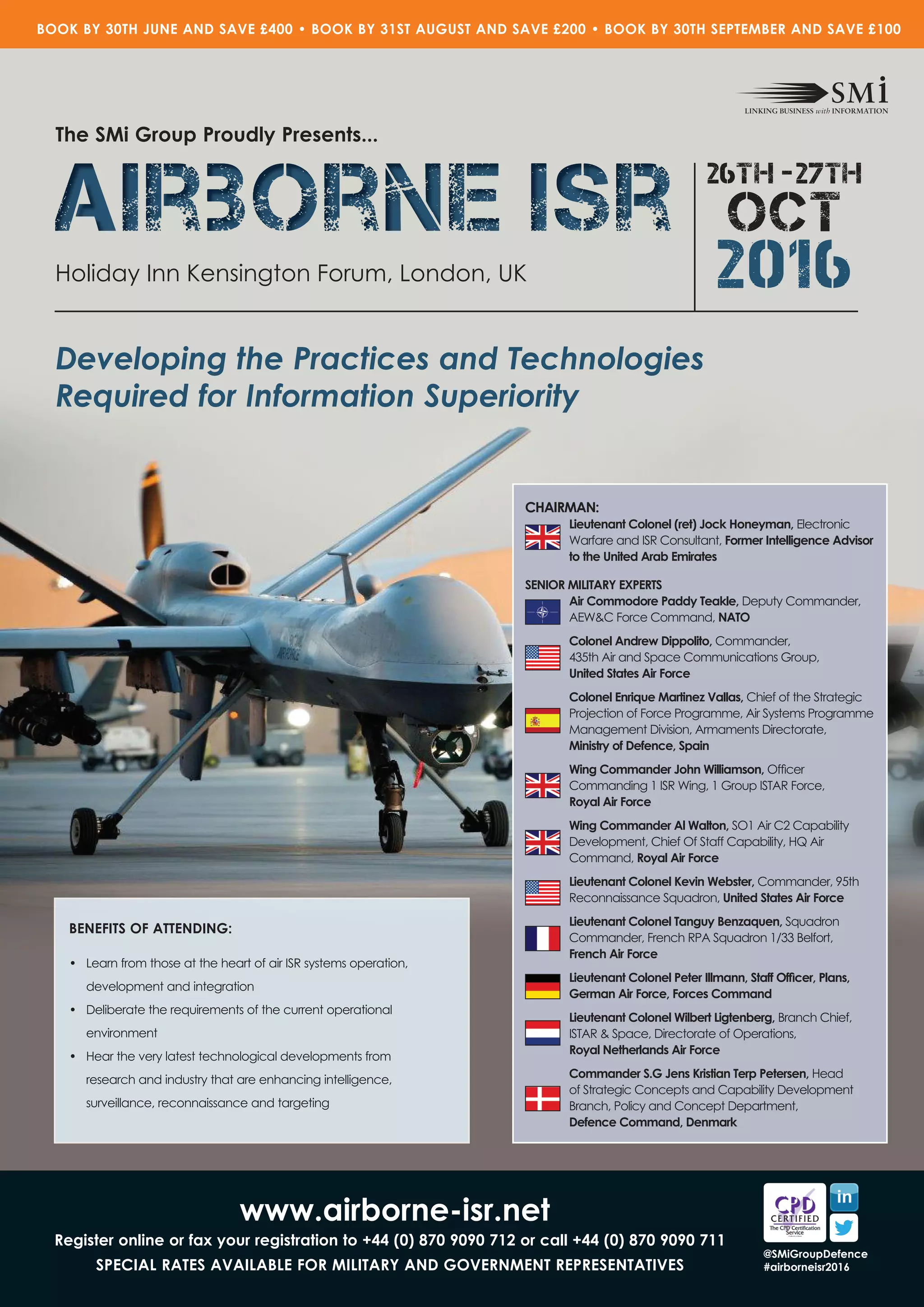 SMi Group's AIrborne ISR 2016 | PDF