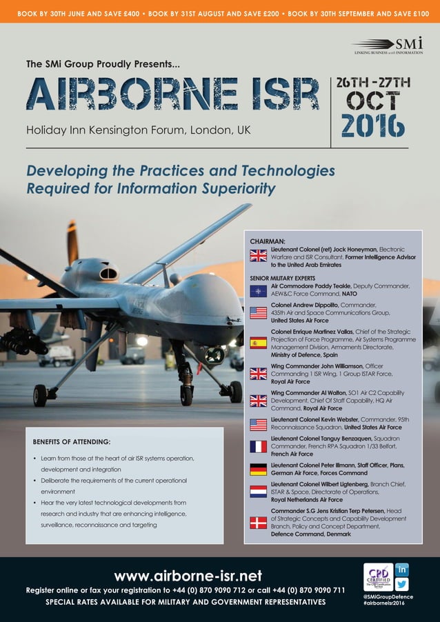 SMi Group's AIrborne ISR 2016 | PDF