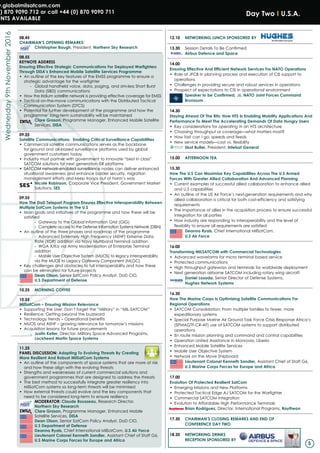 SMi Group's 18th annual Global MilSatCom conference and exhibition | PDF