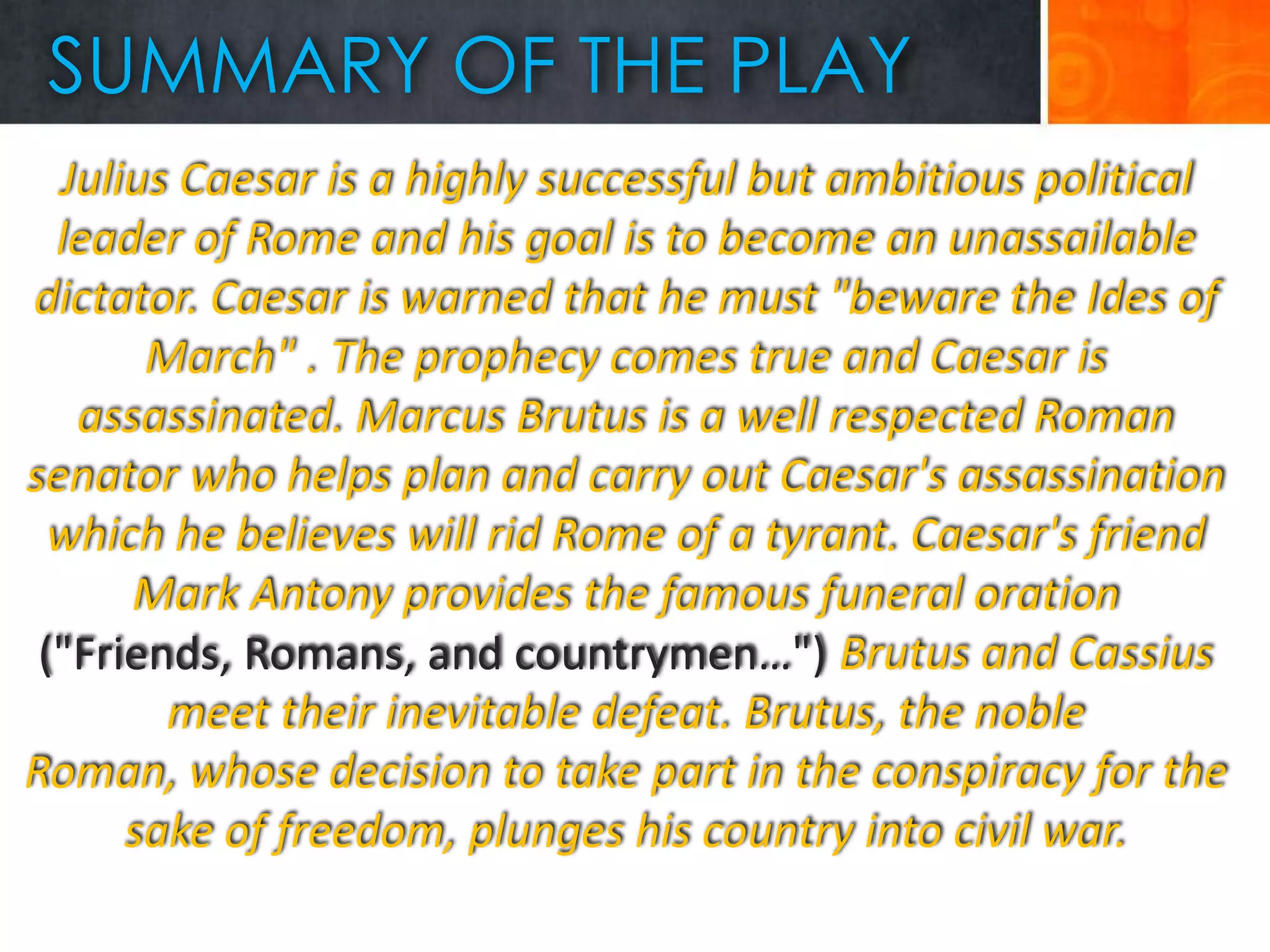 Julius Caesar - PPT | PPTX