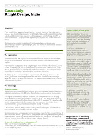 D.light case study | PDF
