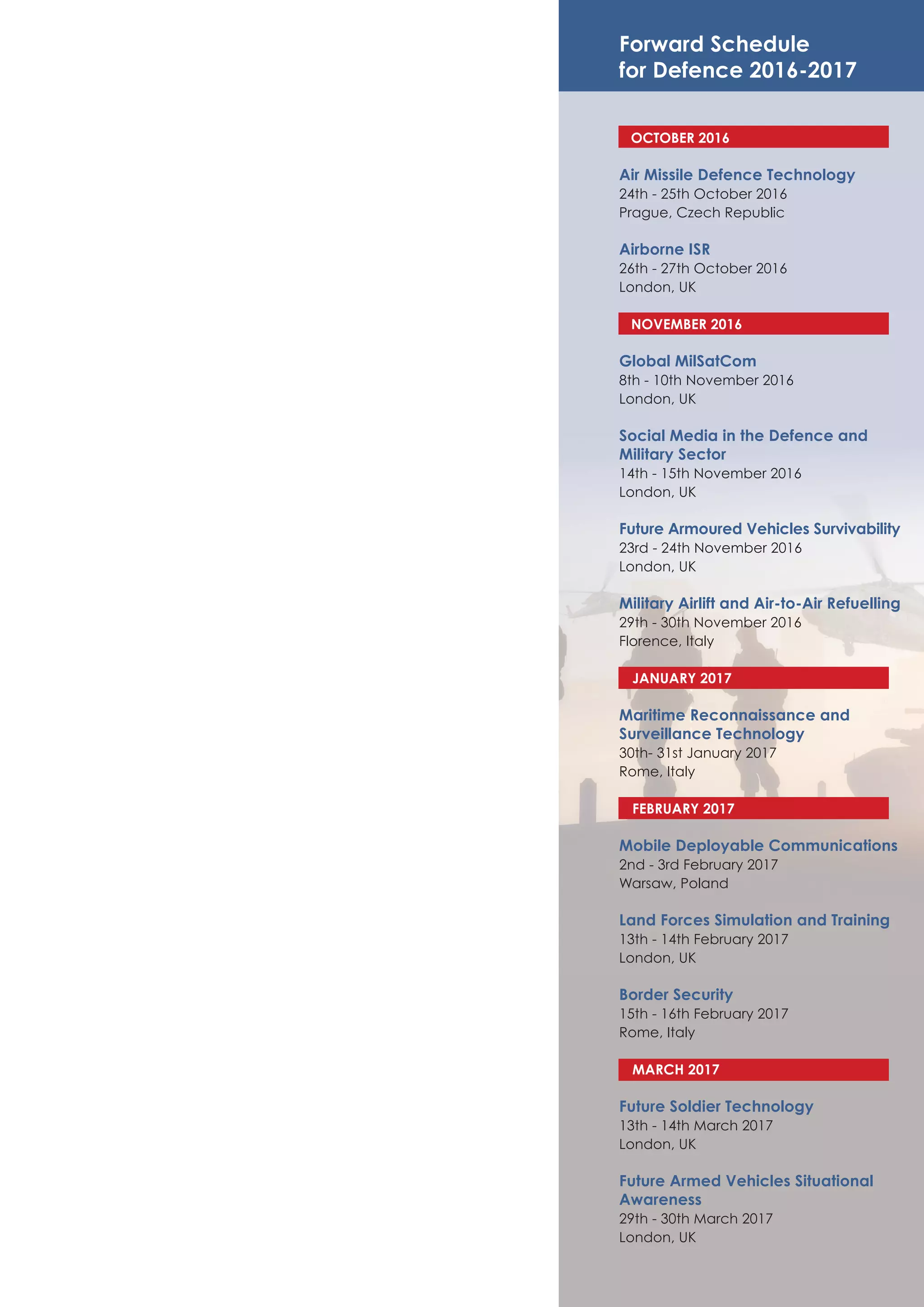 SMi Group's Network Enabled Capability Technology 2017 conference | PDF