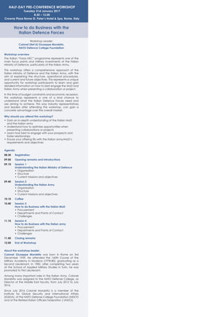 SMi Group's Network Enabled Capability Technology 2017 conference | PDF