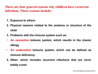 Child with recurrent infections | PPT