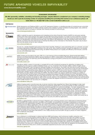 SMi Group's 3rd annual Future Armoured Vehicles Survivability (FAVS ...