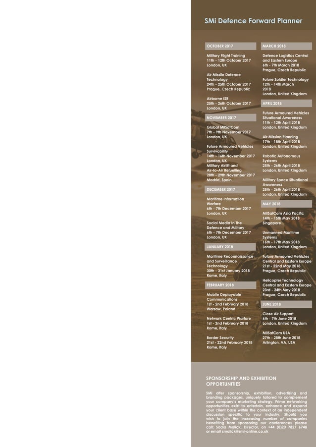 SMi Group's Network Centric Warfare 2018 conference | PDF | Computer Networking | Computing