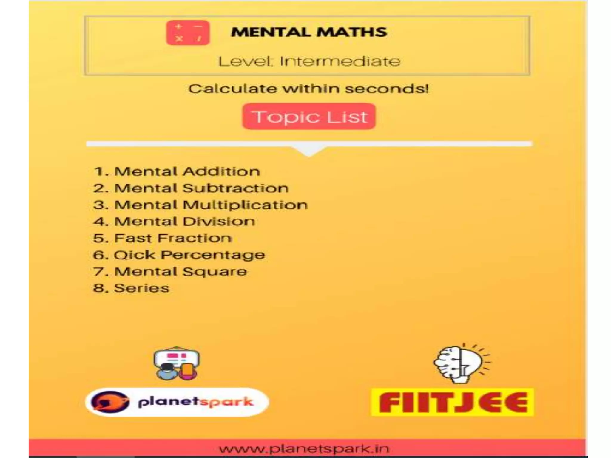 Mental Maths | PPTX