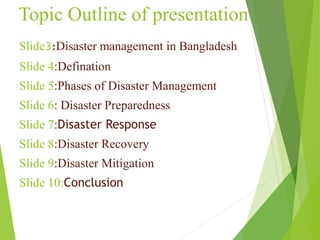 Disaster management for developing countries | PPTX