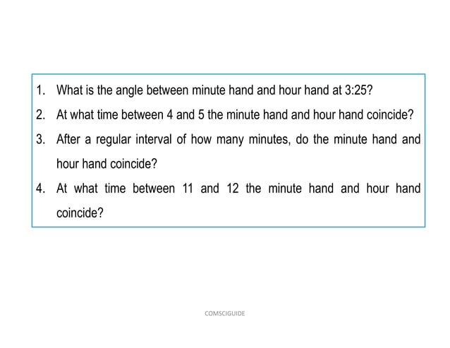 Aptitude Training - CLOCKS | PDF | Games and Puzzles | Hobbies & Interests