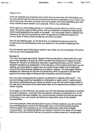 D. Chatfield, aka S. Gaggero, Letter 9.5.03