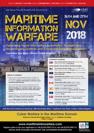 SMi Group's Maritime Information Warfare 2018 | PDF