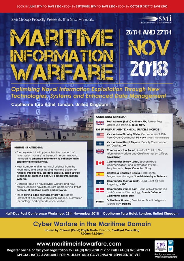 SMi Group's Maritime Information Warfare 2018 | PDF
