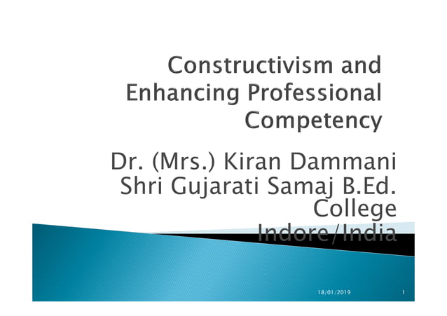 Constructivism and Enhancing Professional Competency | PPT