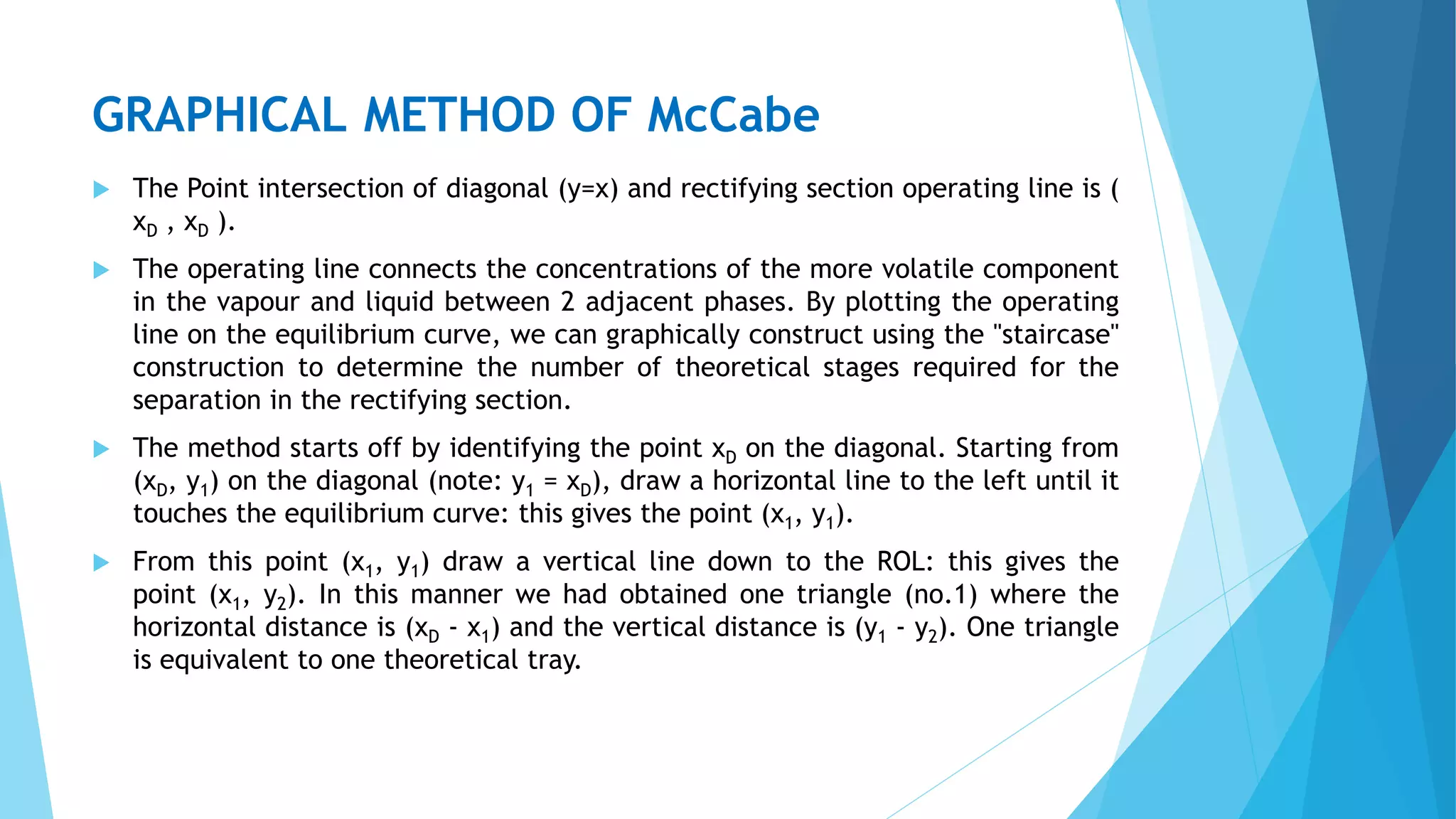 McCabe-thiele For Rectification Section Operating Line | PPTX