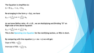 McCabe-thiele For Rectification Section Operating Line | PPT