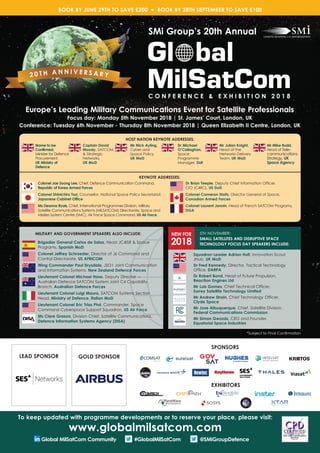 SMi Group's Global MilSatCom 2018 | PDF