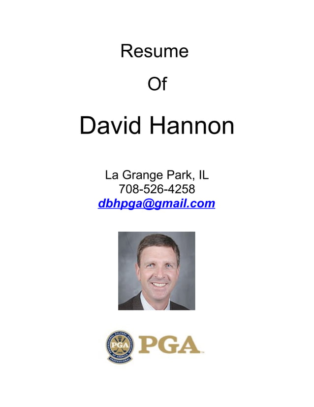 David Hannon resume | PDF