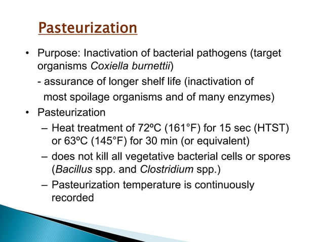 Methods of preservation of milk and milk products | PPTX