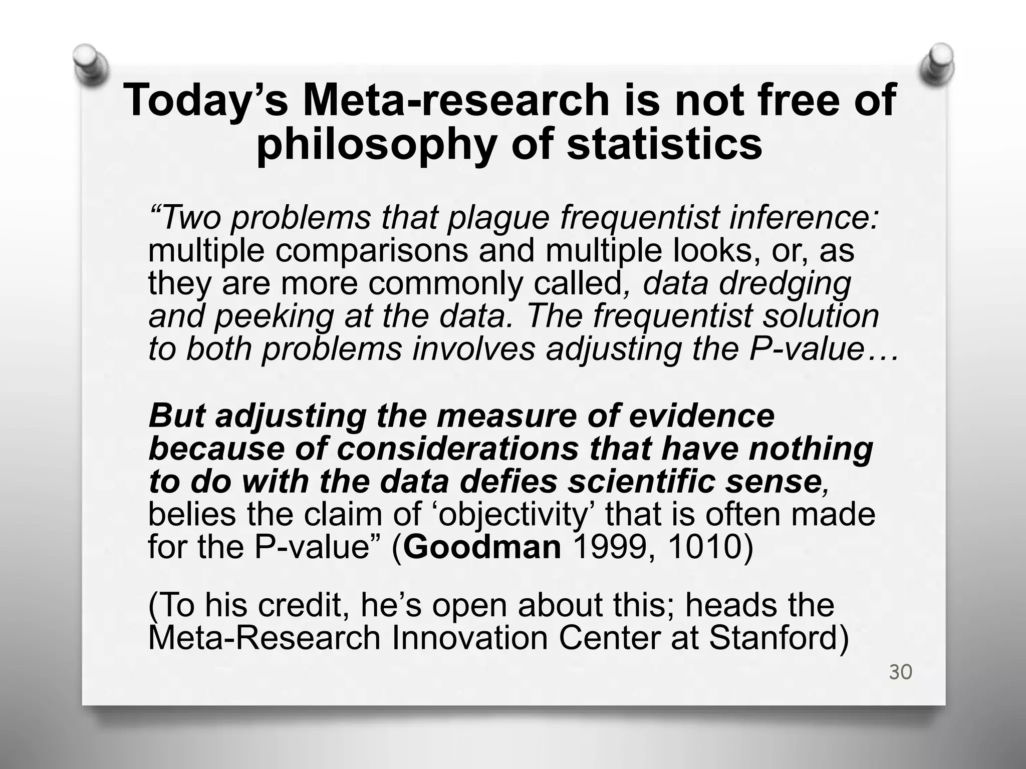 D. Mayo: Philosophy of Statistics & the Replication Crisis in Science | PPT