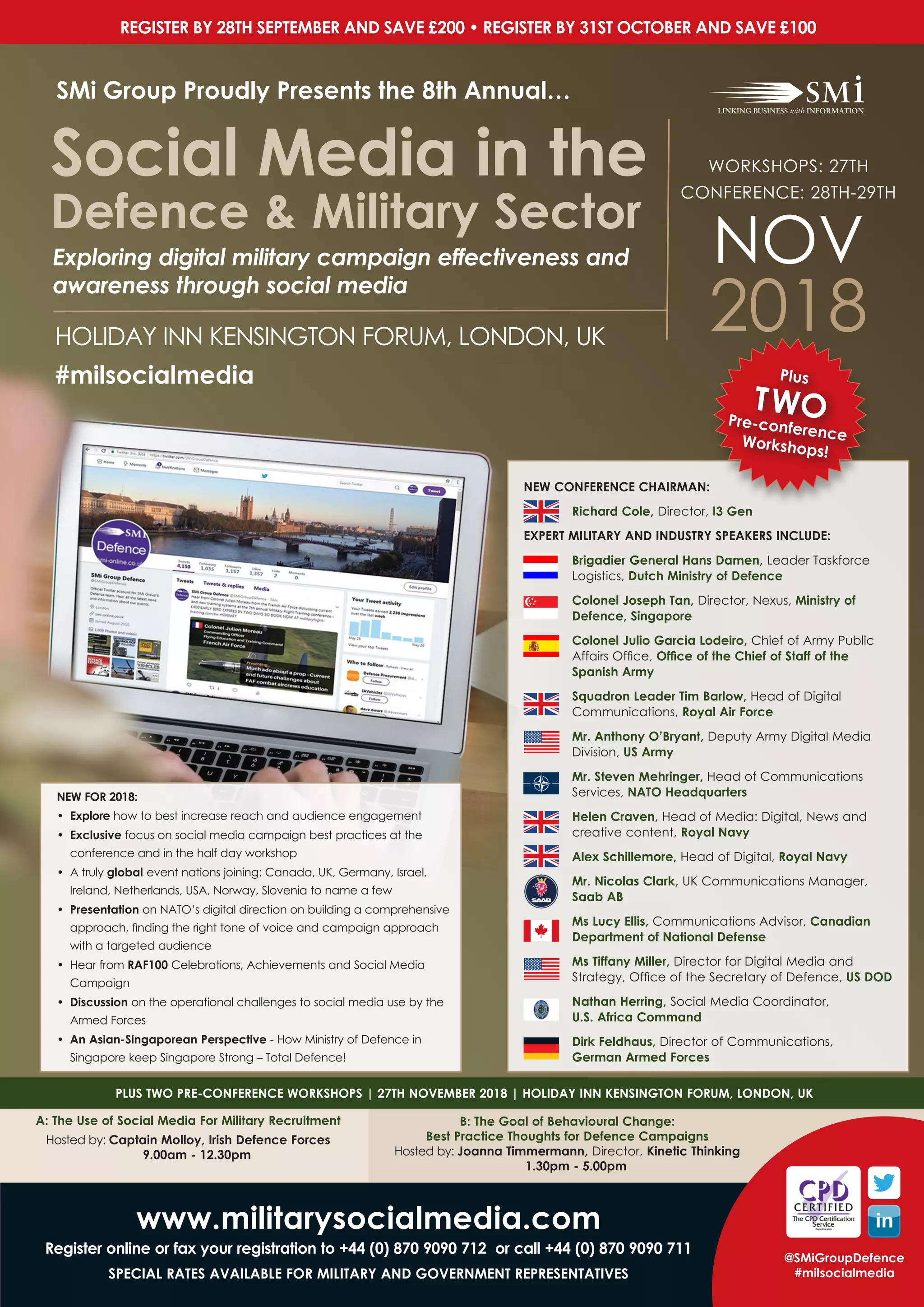 SMi Group's Social Media in Defence and the Military 2018 | PDF