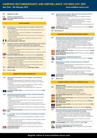 SMi Group's Maritime Reconnaissance and Surveillance Technology 2019 | PDF