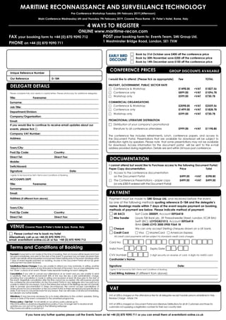 SMi Group's Maritime Reconnaissance and Surveillance Technology 2019 | PDF