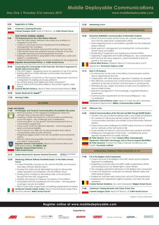 SMi Group's Mobile Deployable Communications 2019 | PDF