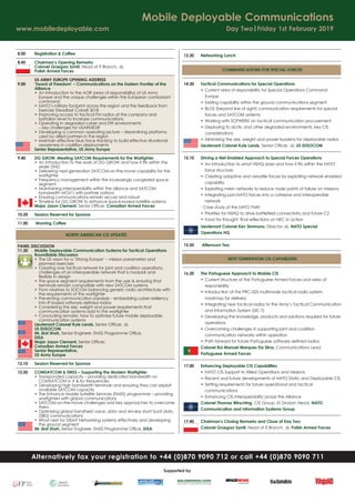 SMi Group's Mobile Deployable Communications 2019 | PDF