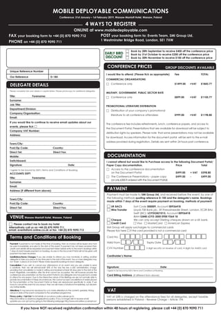 SMi Group's Mobile Deployable Communications 2019 | PDF