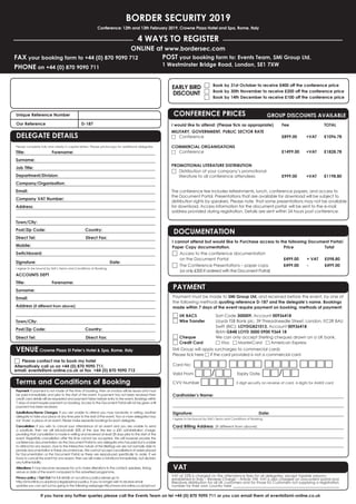 SMi Group's Border Security 2019 | PDF