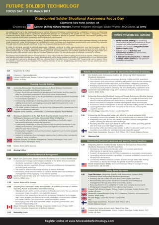 SMi Group's Future Soldier Technology 2019 conference | PDF