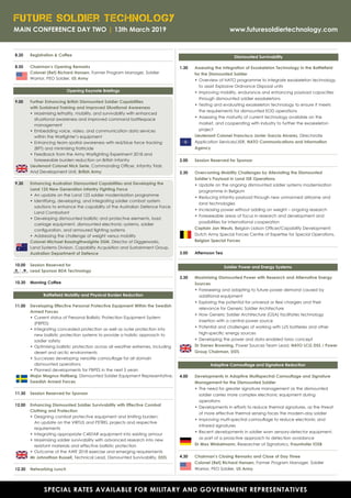 SMi Group's Future Soldier Technology 2019 conference | PDF