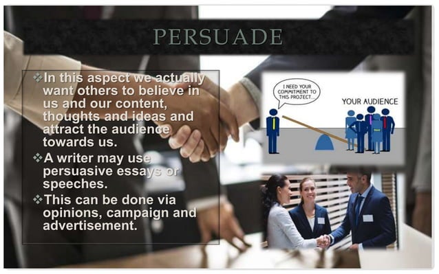 Purpose of Writing (Inform,Entertain,Persuade) | PPTX | Freelance ...